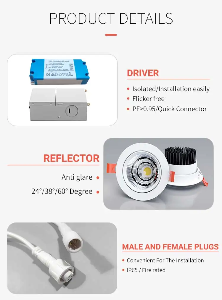 Exclusive Circadian Lighting Fixture Zero Flicker 100% Blue Light Free 1800k Fdl Led Recessed ...