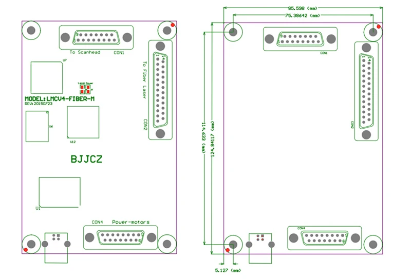 BJJCZ LMCV4-FIBER-M Laser Controller Board for Marking