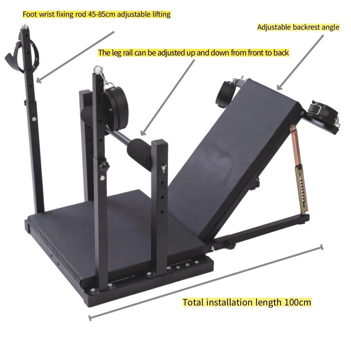 SM Couple Love Fun Bondage Handcuff Chair Couples Sex Toys