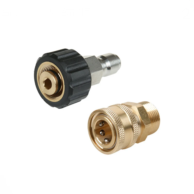 SPS M22 3/8 Quick Pisco Hose Fittings Connector Brass Adaptor