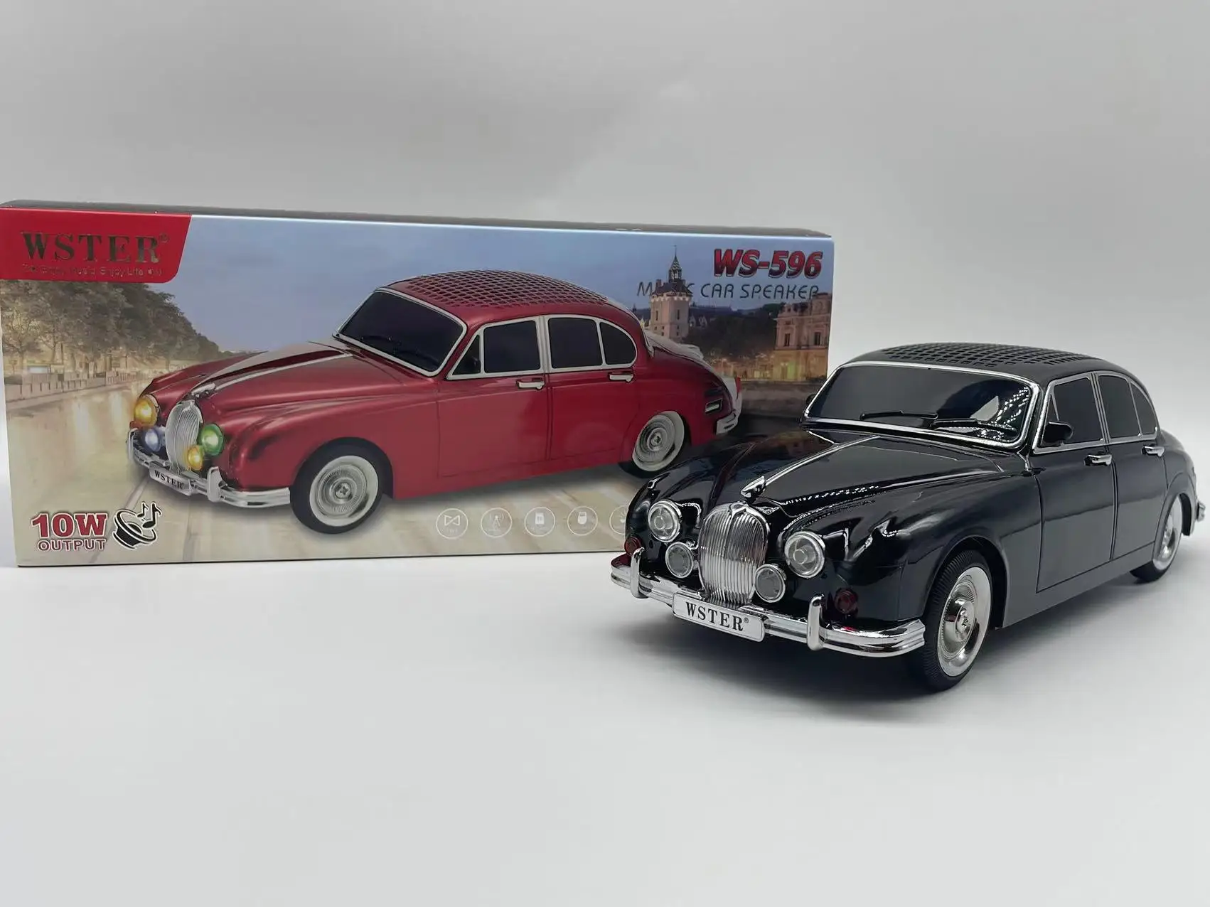 10w Bass Retro Classic Outdoor Portable Home Wireless Ws-596 Rgb Bt Car ...