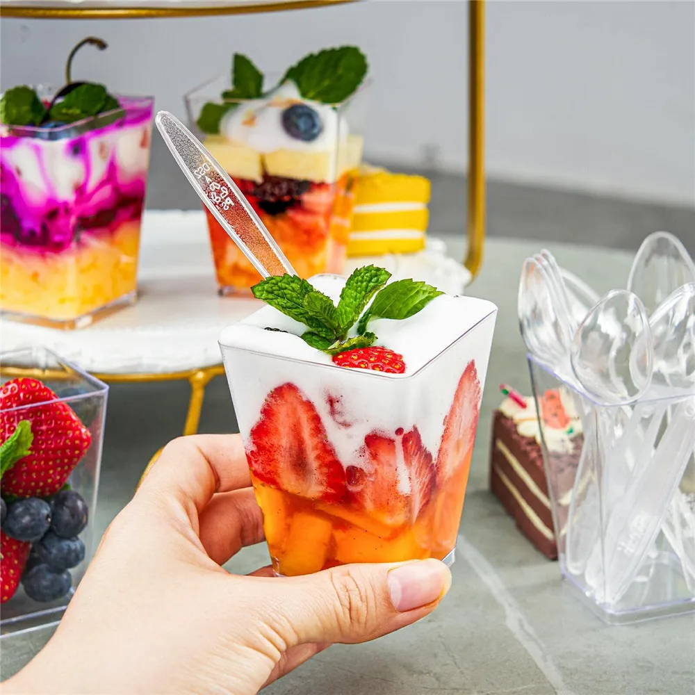 Hot Sale Disposable Dessert Cups - Clear 150ml PS Cups