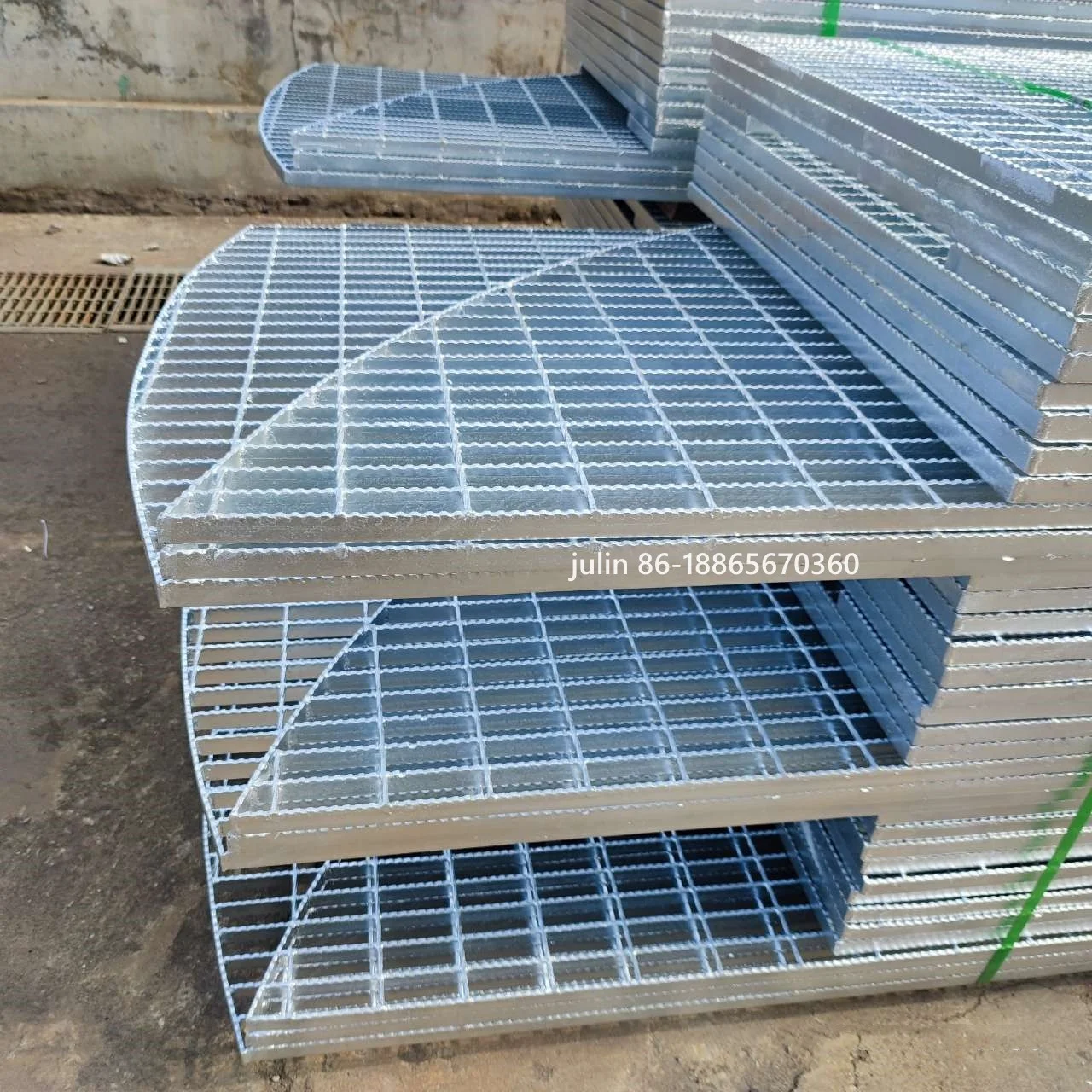 Hdg Galvanized Steel Grating With Kickplates & Cut-outs - Buy ...