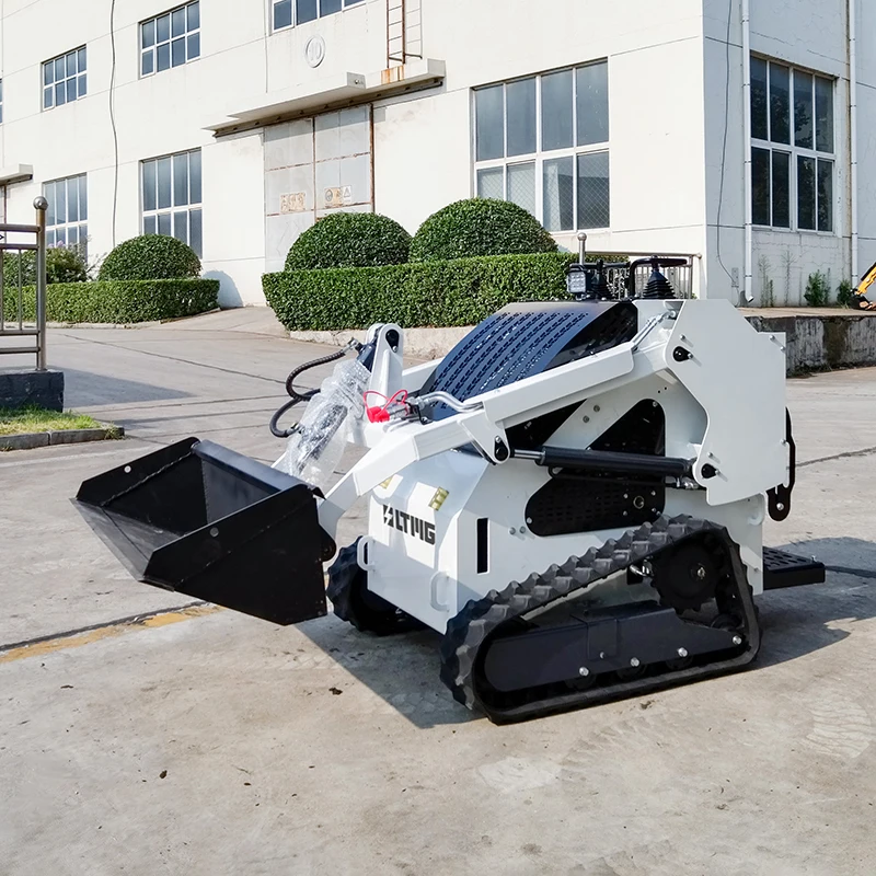 Strong Power Crawler Electric Mini Skid Steer Loader Skidsteer CE ...