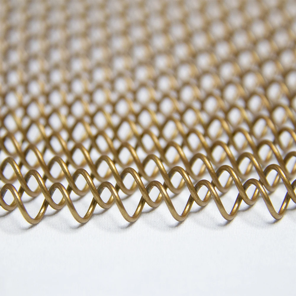 Wire Mesh Metal Coil Drapery Spiral Wire Fabric Curtain Chain Link ...