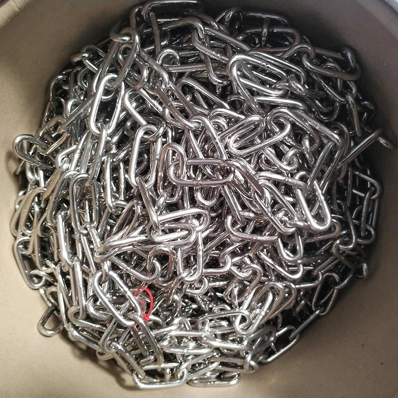 DIN766 DIN763 Standard Chains Stainless Steel Short/Long Link Chain Argon Welded Marine Chain ...