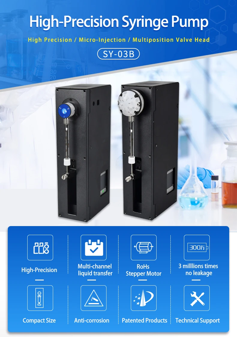 Runze Microliter Syringe Pump 25/50/100ul Oem For Pharmaceutical Industry