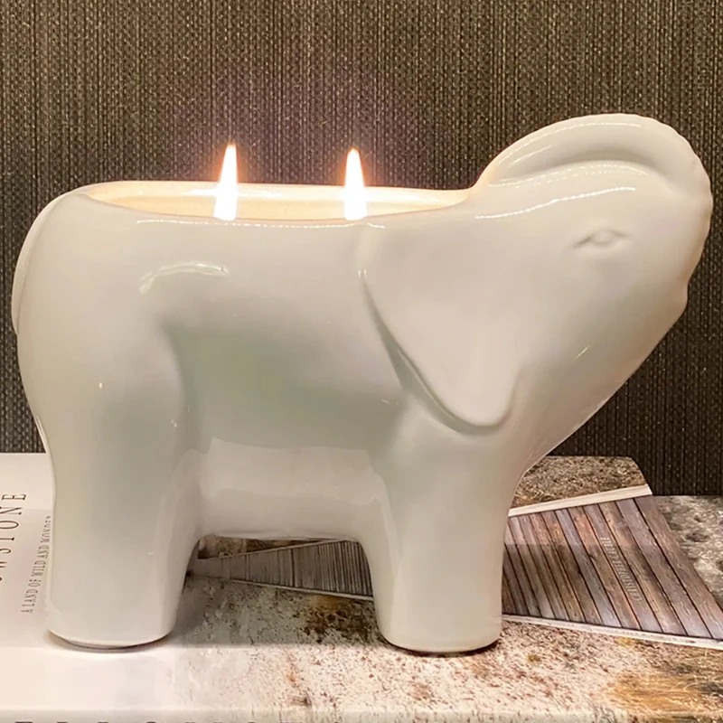 Custom Handmade Electroplated Ceramic Animal Vessel