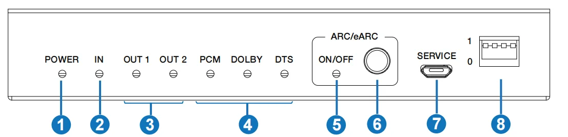 HDMI Audio Decoder with Arc/earc - 18gbps, 5.1 Channels