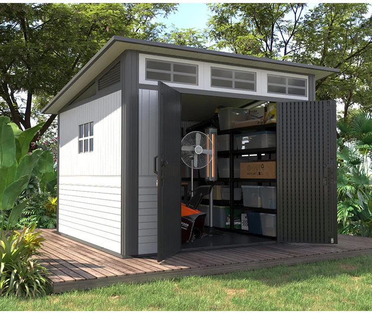 Easily Assembled Large Fireproof Prefab Outdoor Garden Shed Storage ...