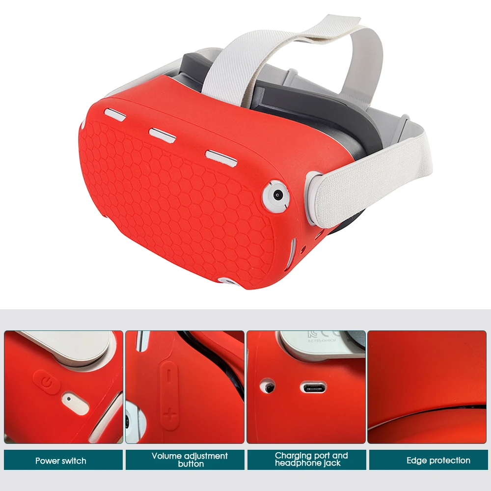 Meta/ Quest 2 Accessory Set - VR/AR Glasses & Silicone Cover