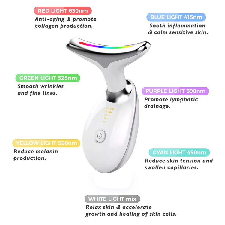 Home Use Beauty Equipment Facial Neck Anti Wrinkles Removal Red Light ...