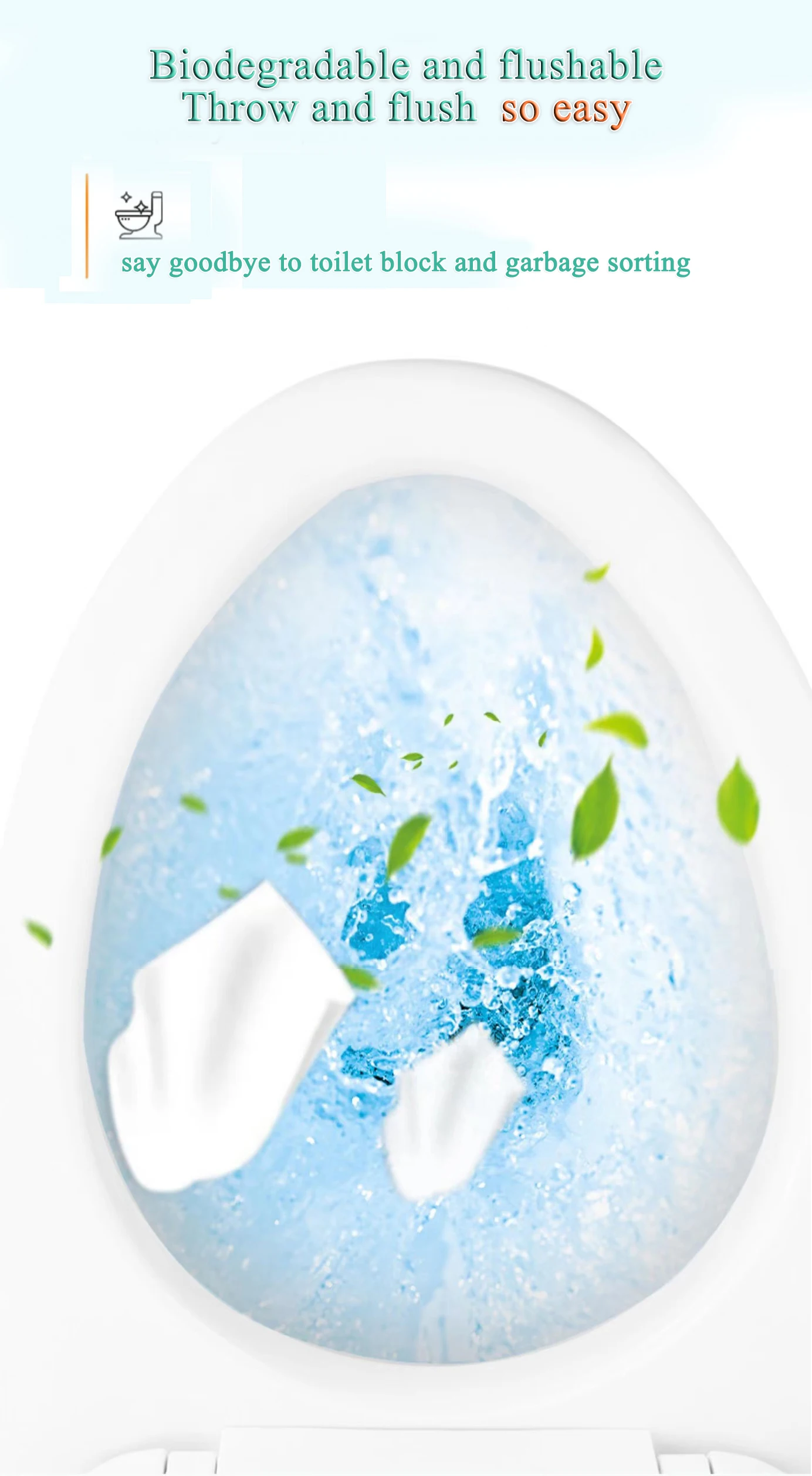 Wholesale Biodegradable Flushable Sensitive Toilet Wipes Soft Wet ...