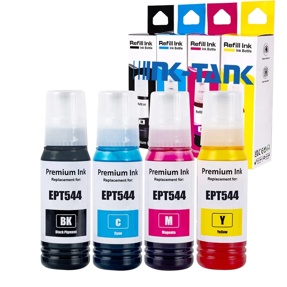 INK-TANK 544 T544 EP544 Patent Premium Compatible Color Refill Tinta ...
