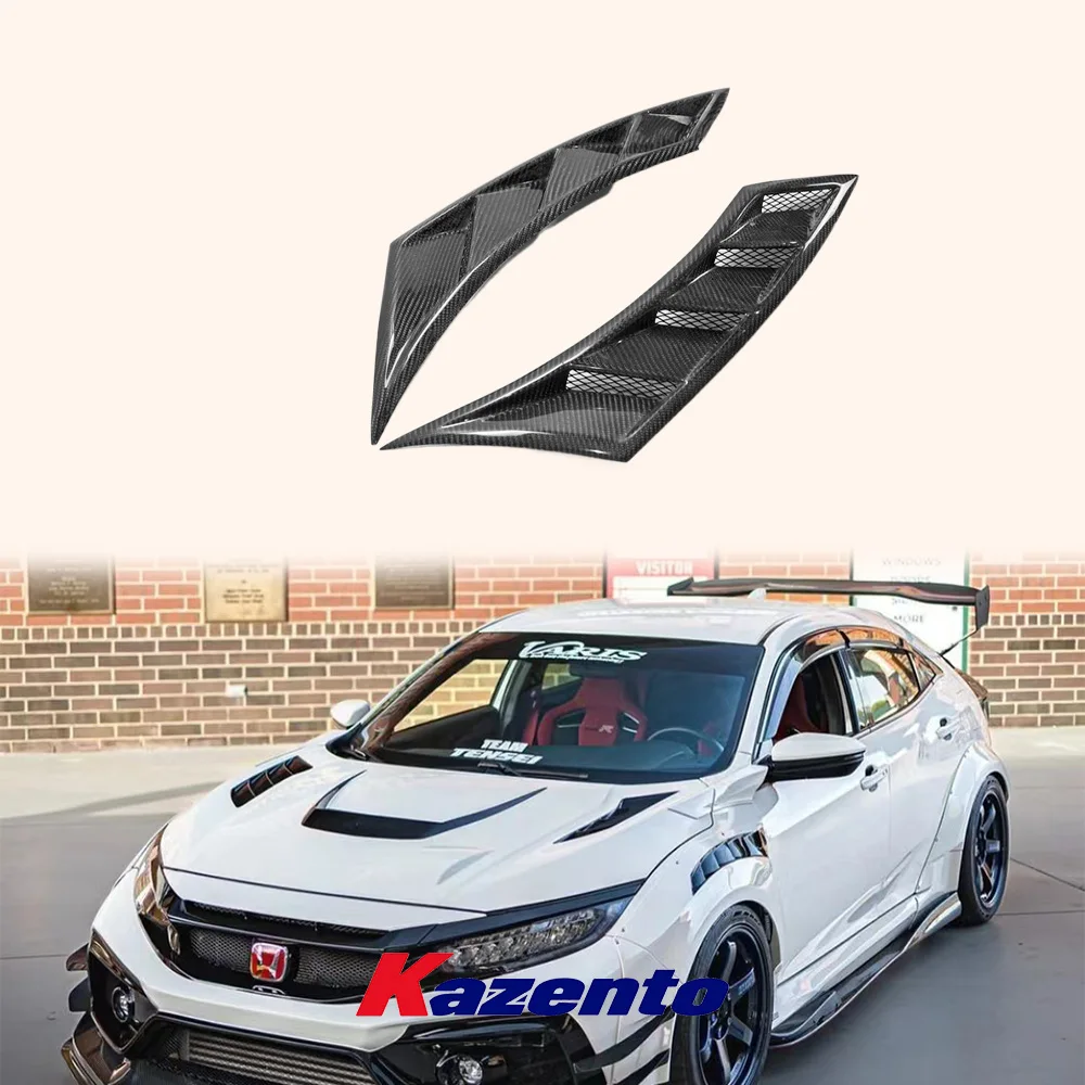 For Honda Civic FC FK7 FK8 16-18 EPA Style Carbon Fiber Front Fender ...