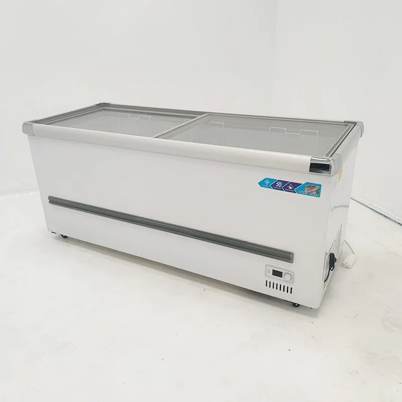 Alibaba.com: Top Open showcase, glass door, commercial chest freezer ...