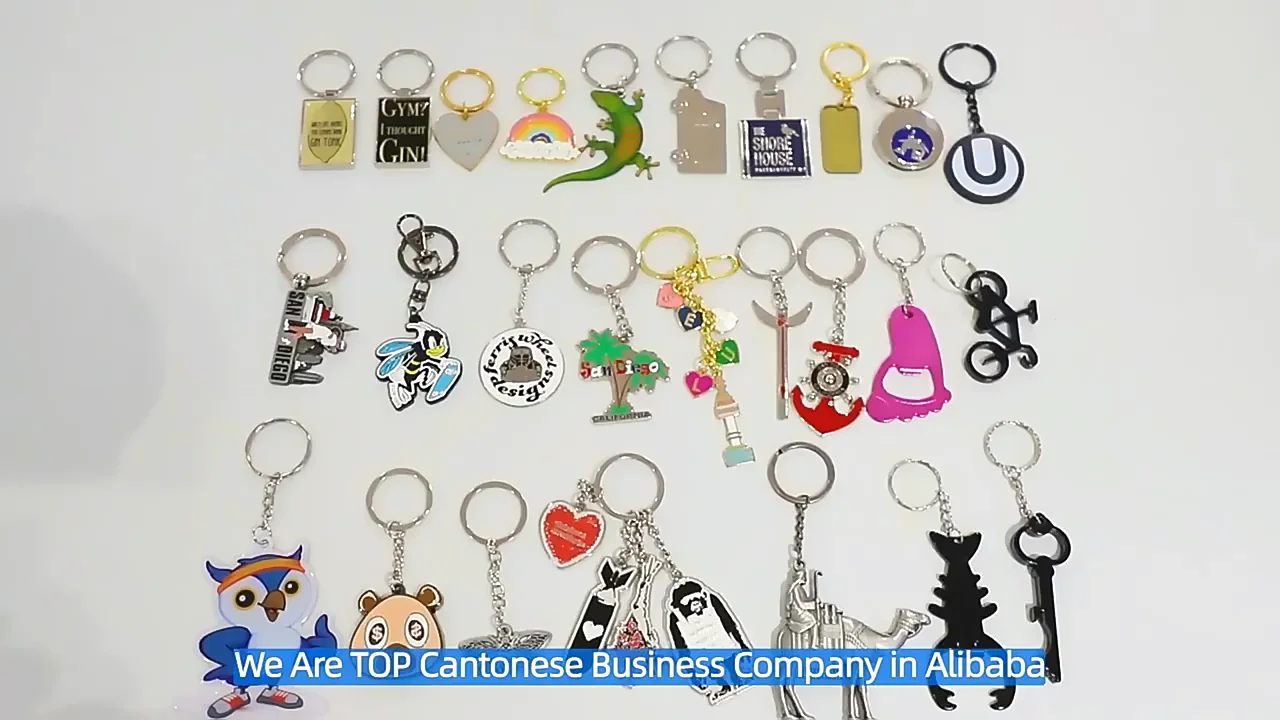 Wholesale Custom 2d 3d Logo Metal Key Chain Cute Keychain Charms ...
