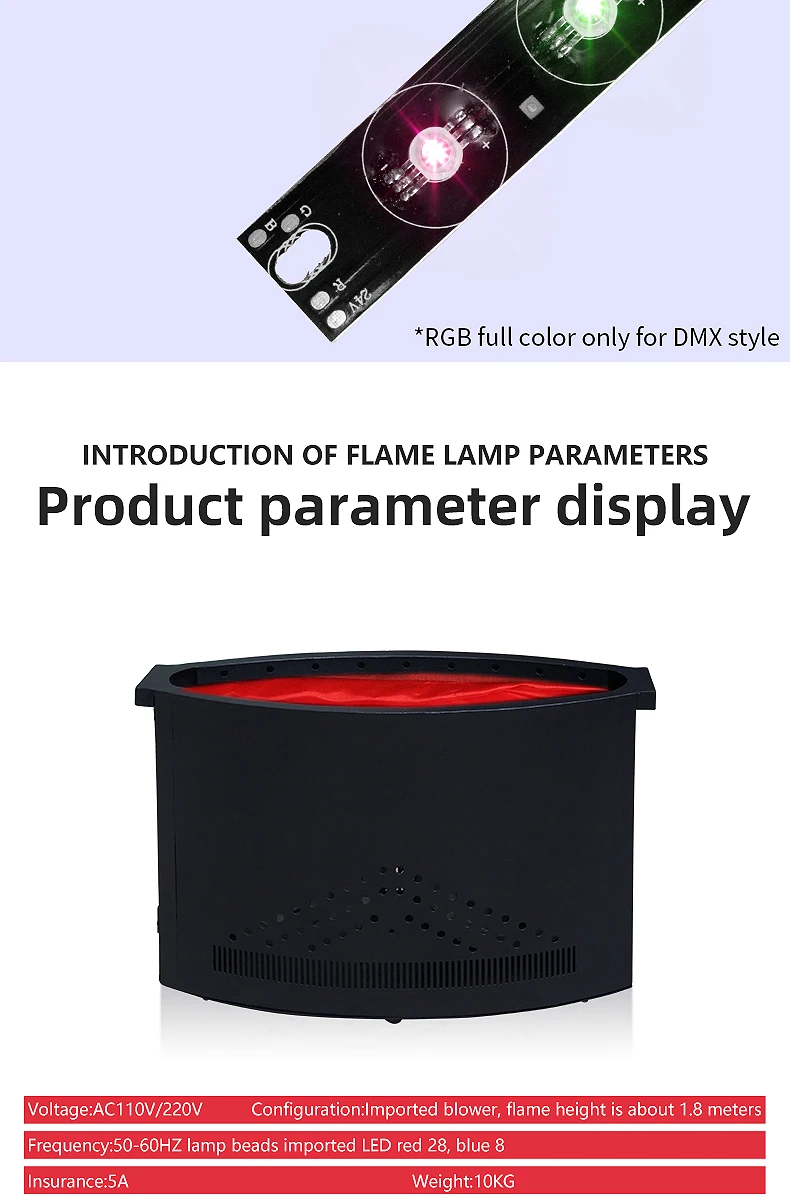 Shtx 24 Hours Delivery Professional Led Silk Fire Flame Effect Light ...