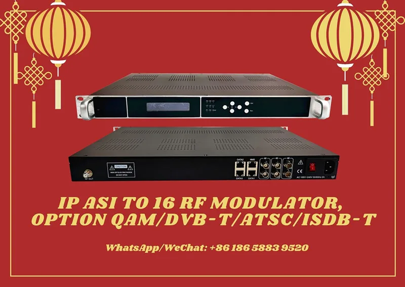 Asi 128 Spts Mpts Udp Rtp To 16 Rf Dvb-t Output Ip To Rf Modulator ...