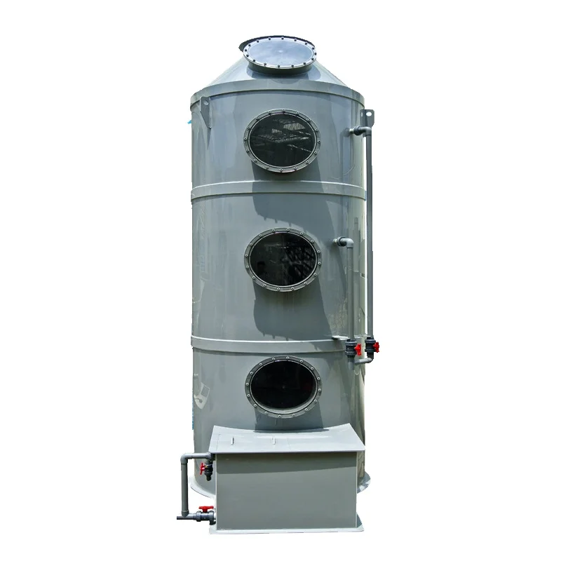 Exhaust Gas Treatment Equipment Wet Dedusting Scrubber Voc Absorption ...