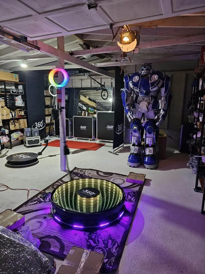 Photo Booth With Glass Platform 360 Infinity Rotating Camera 360 Photo Booth Automatic Manual ...