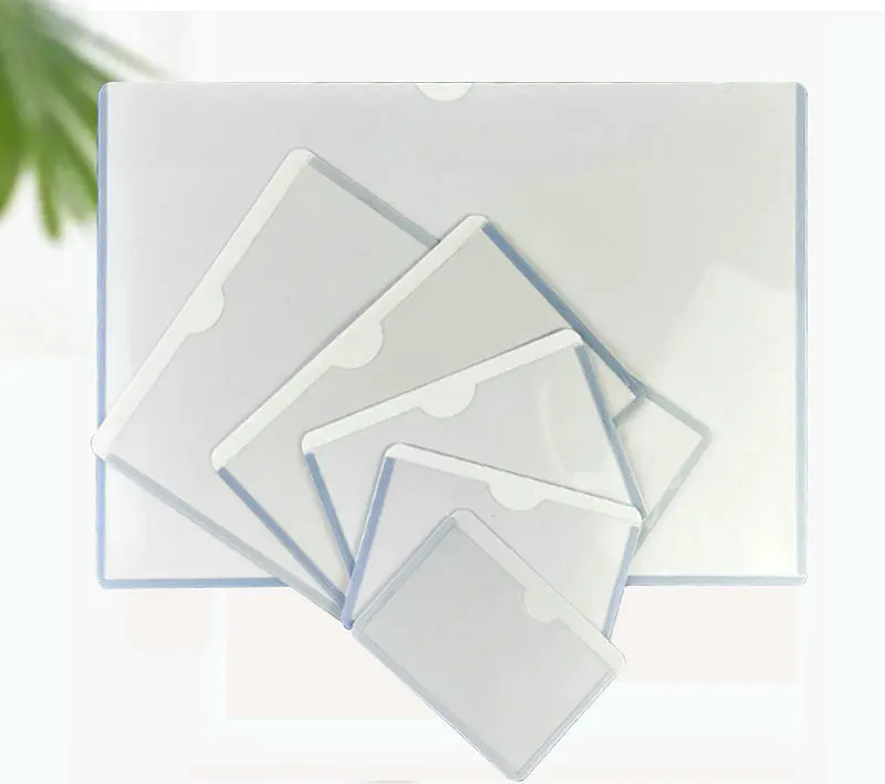 3*4 Carton Box Tag Label Pouch Vinyl Plastic Document Protector Holds ...