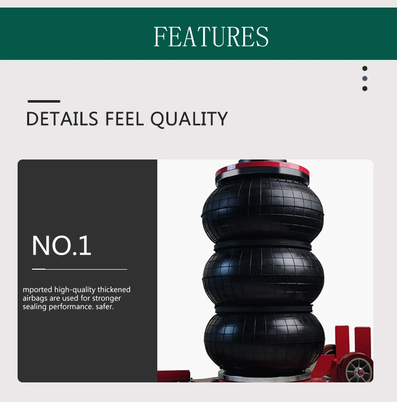 High Quality Lift Portable Pneumatic Trolley Balloon Type Jacks ...