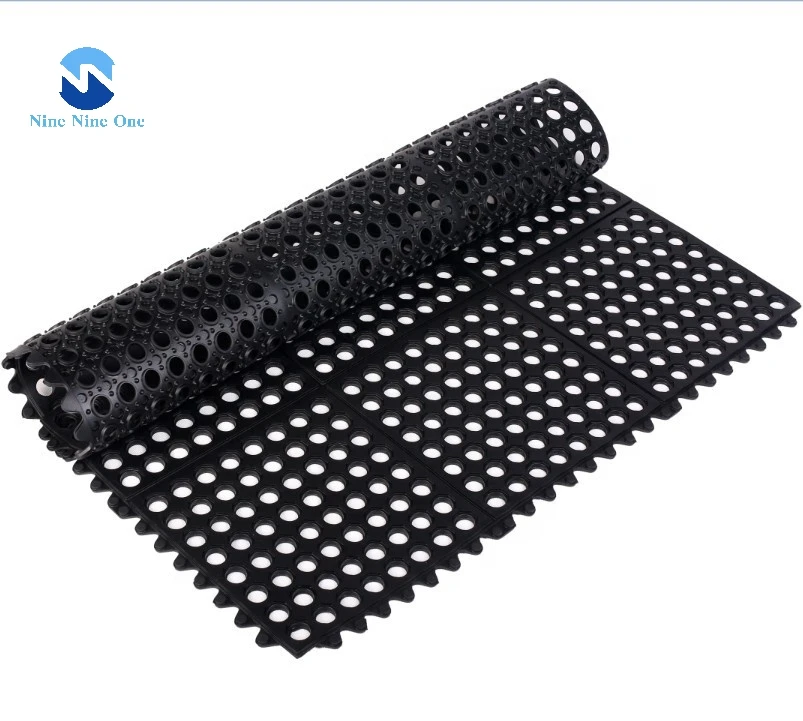 Perforated Rubber Waterproof Holes Hollow Rubber Kitchen Mat - Buy ...