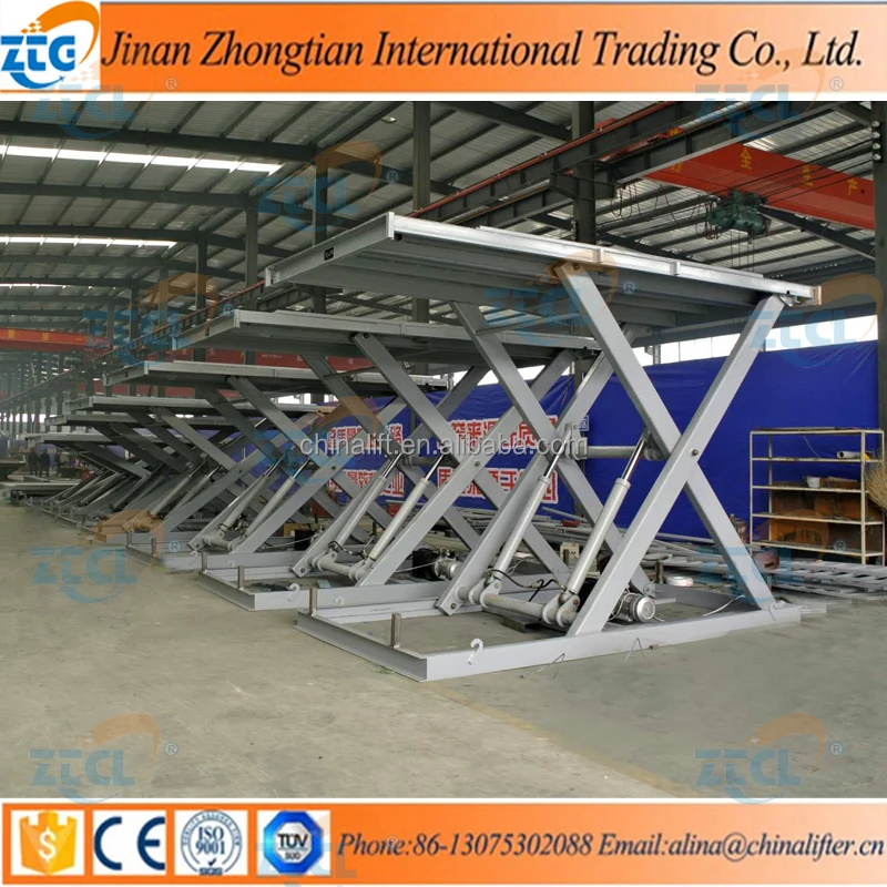 Hydraulic Car Double Lift Platform Scissor Lift Platform Table ...