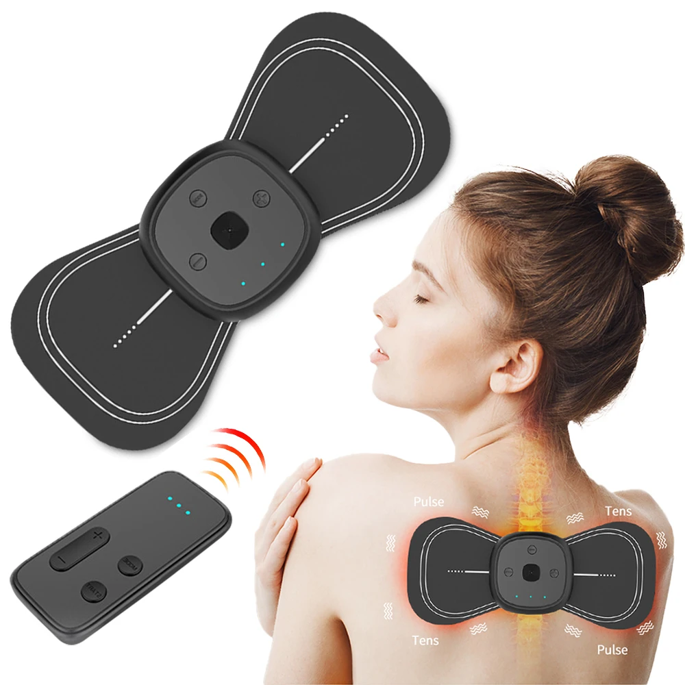 portable mini electric ems Physiotherapy Instrument massager patch body ...