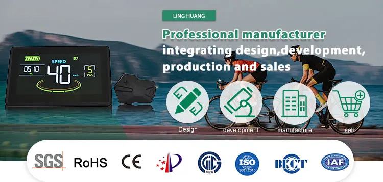 Ebike LCD M6C Display - 24V-60V Colorful Acrylic Computer