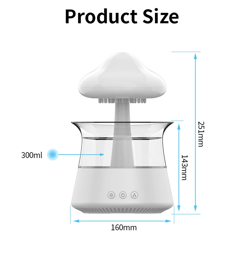 Humidifier Diffuser Aroma Essential Oil Ultrasonic Anti Gravity ...