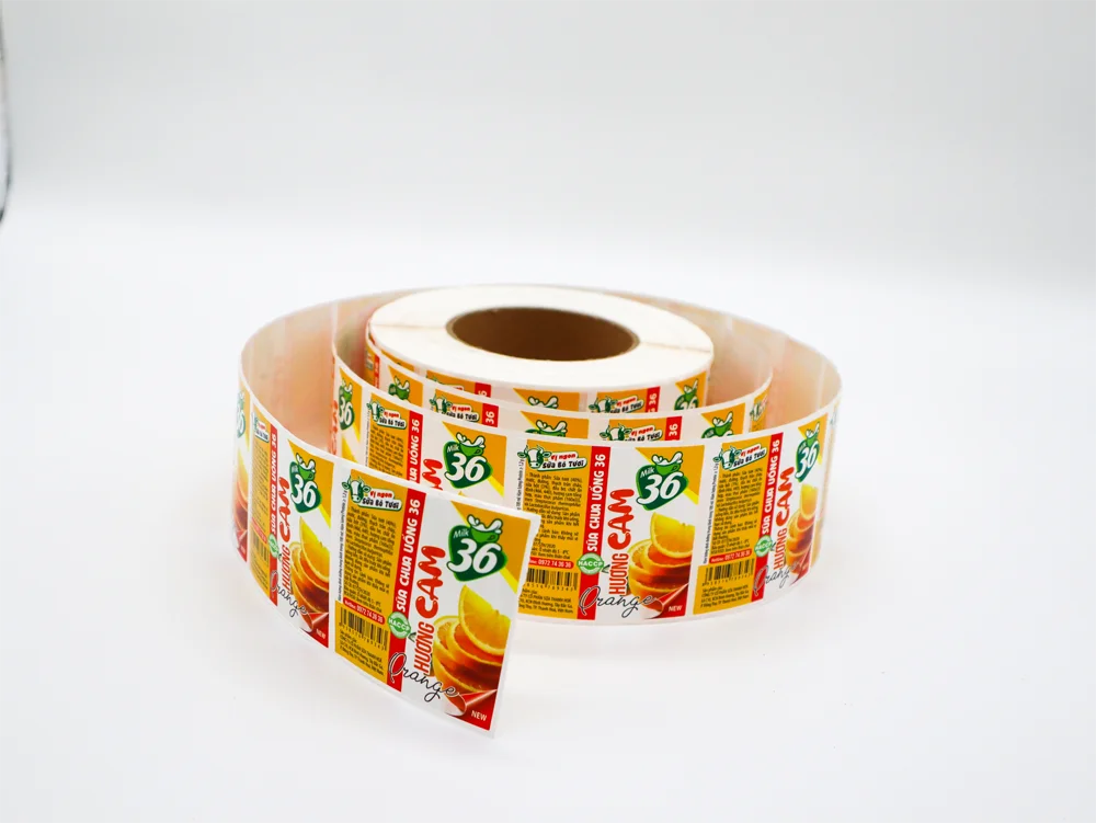 Packaging Labels Food Stickers Yogurt Fruit Drink Waterproof Label Oem ...