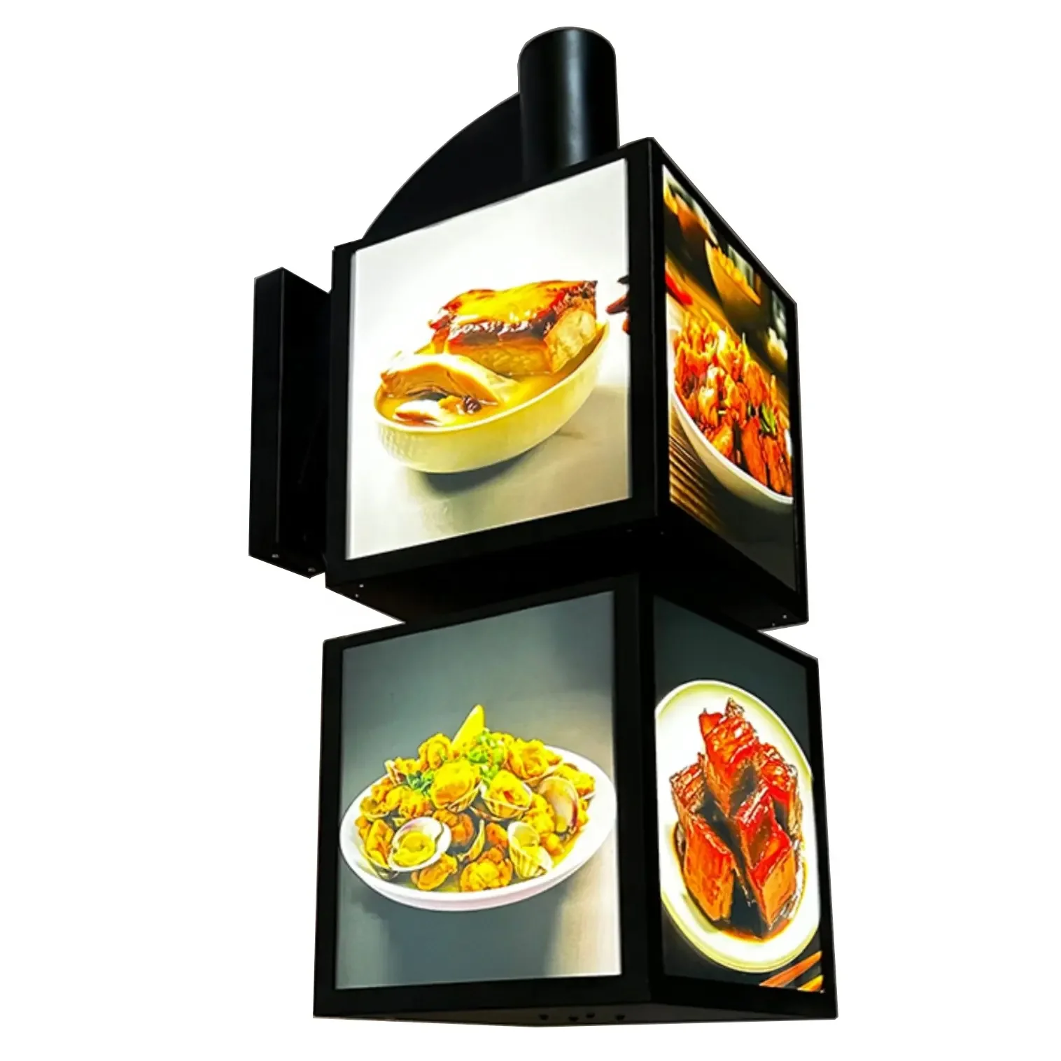 Custom Led Illuminated Restaurant Logo Light Box Poster Display Signage ...