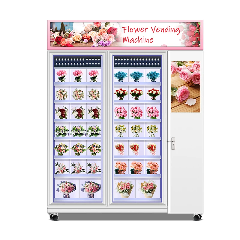 Sdk Elegant Design Flower-vending-machine For Flowers With Cooler And ...