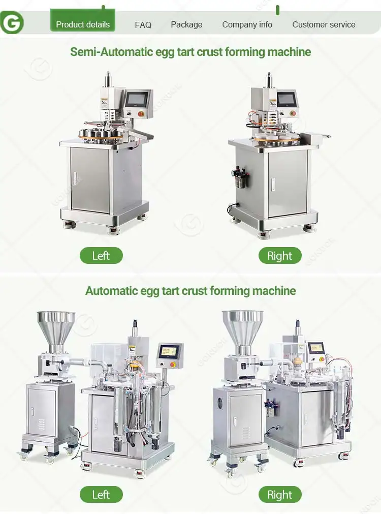 Crust Form Automatic Mold Egg Production Puff Pastry Cheese Pie Boat ...
