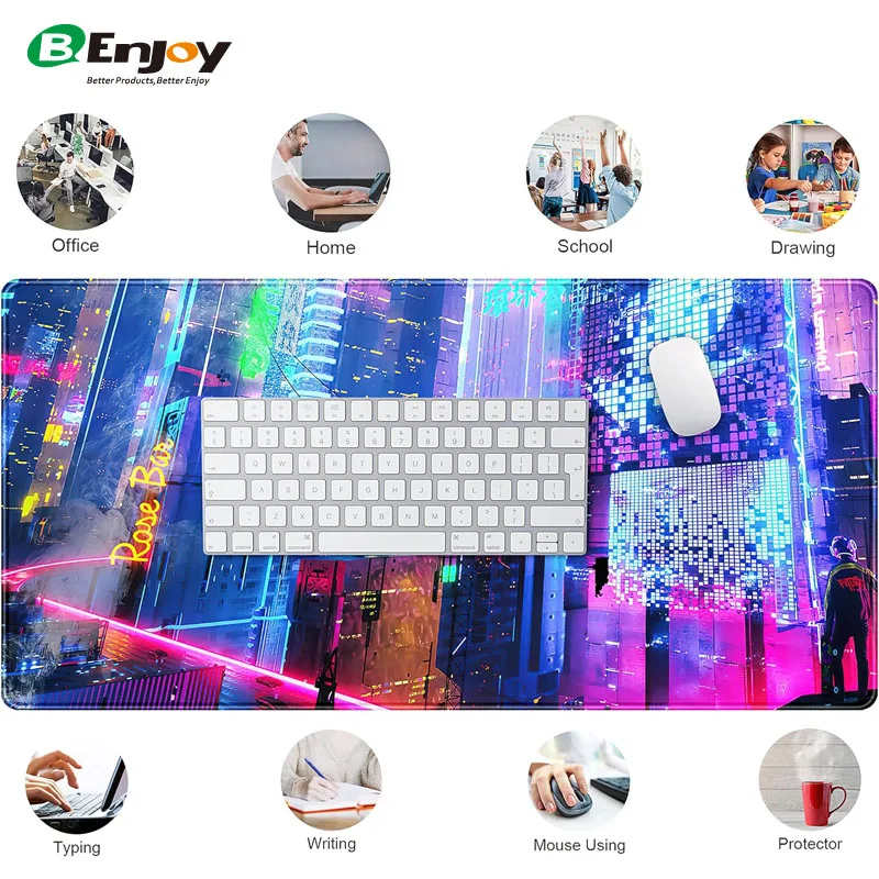 Alibaba.com: Custom Logo Printed XXL Rubber Keyboard and Mouse Pad Mat ...