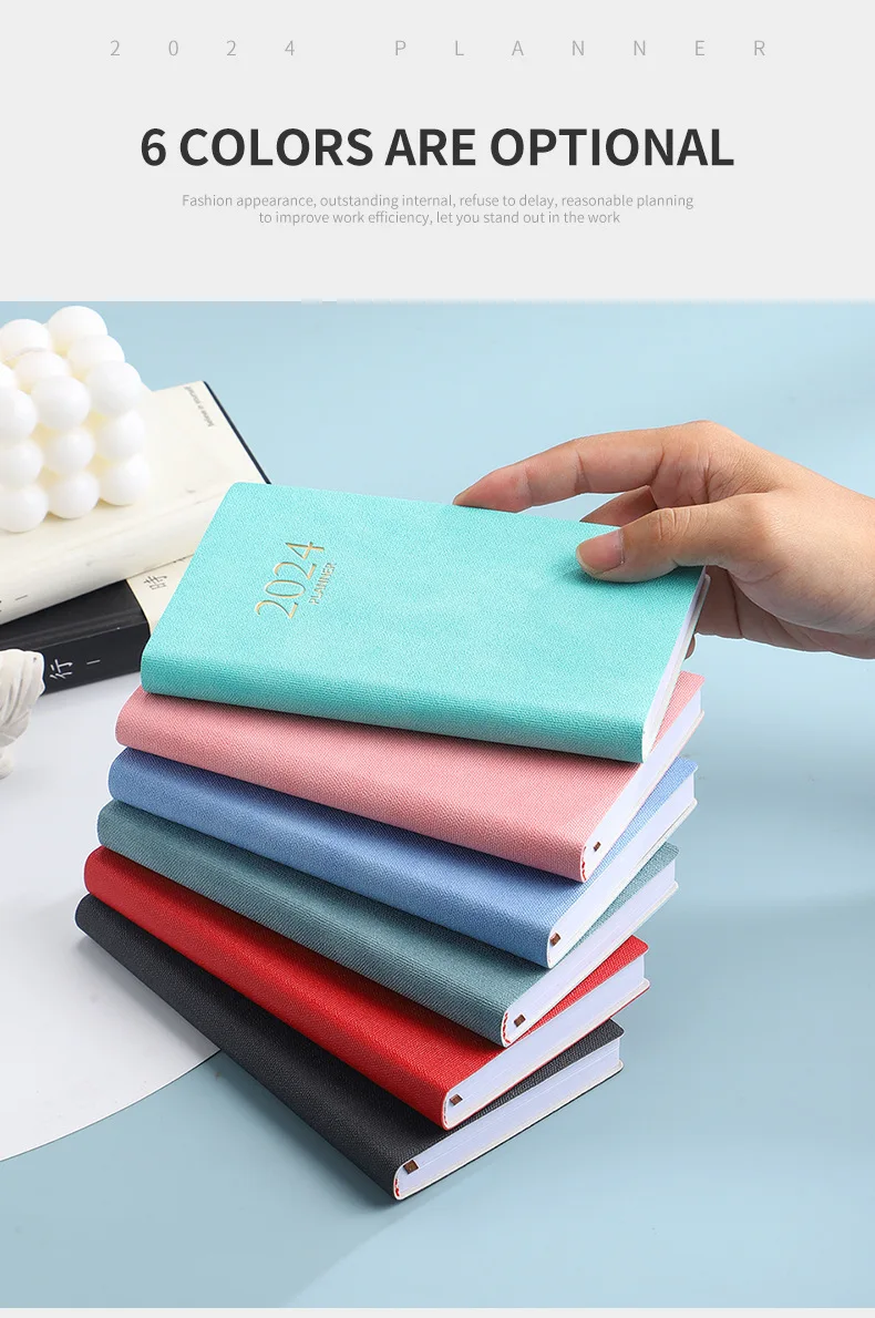 2023 2024 Customized Hardcover Pu Leather Colorful Notebook A4 A6 ...