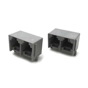 Modular Jack Rj12 Rj14 Rj25 6p6c 1x2 Multi Ports Female Dip 5521 Right ...