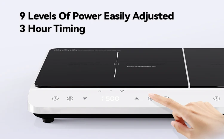 3500W Electric Double Induction Hob 2 Burner Ceramic Induction Cooker ...