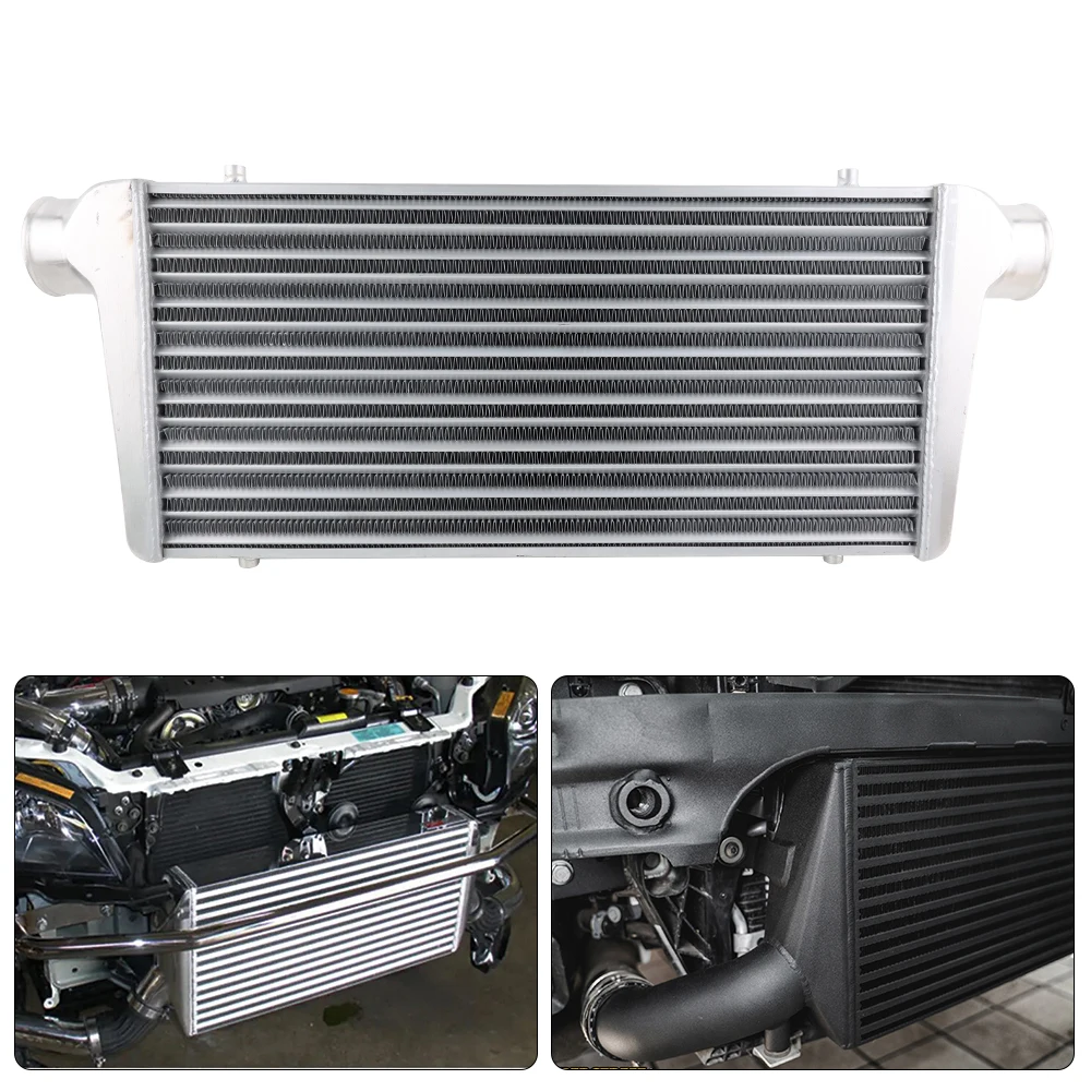 AUSO 550x140x65mm 2.5inch Universal Rhombic Tube Fin Intercooler OD ...