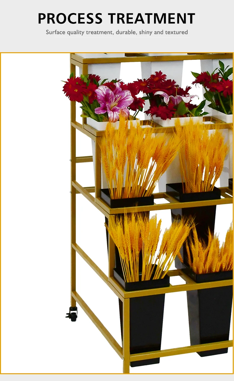 Flower Shop Flower Display Stand - 4 Layer Decorative Rack