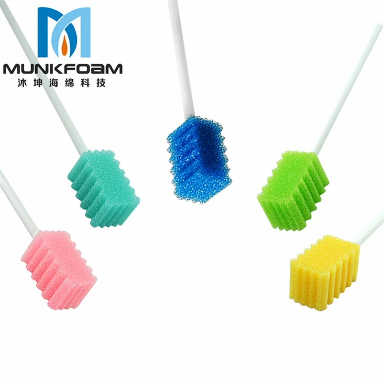 Munkcare Disposable Polyurethane Sponge Medical Foam Oral Sponge Swabs ...
