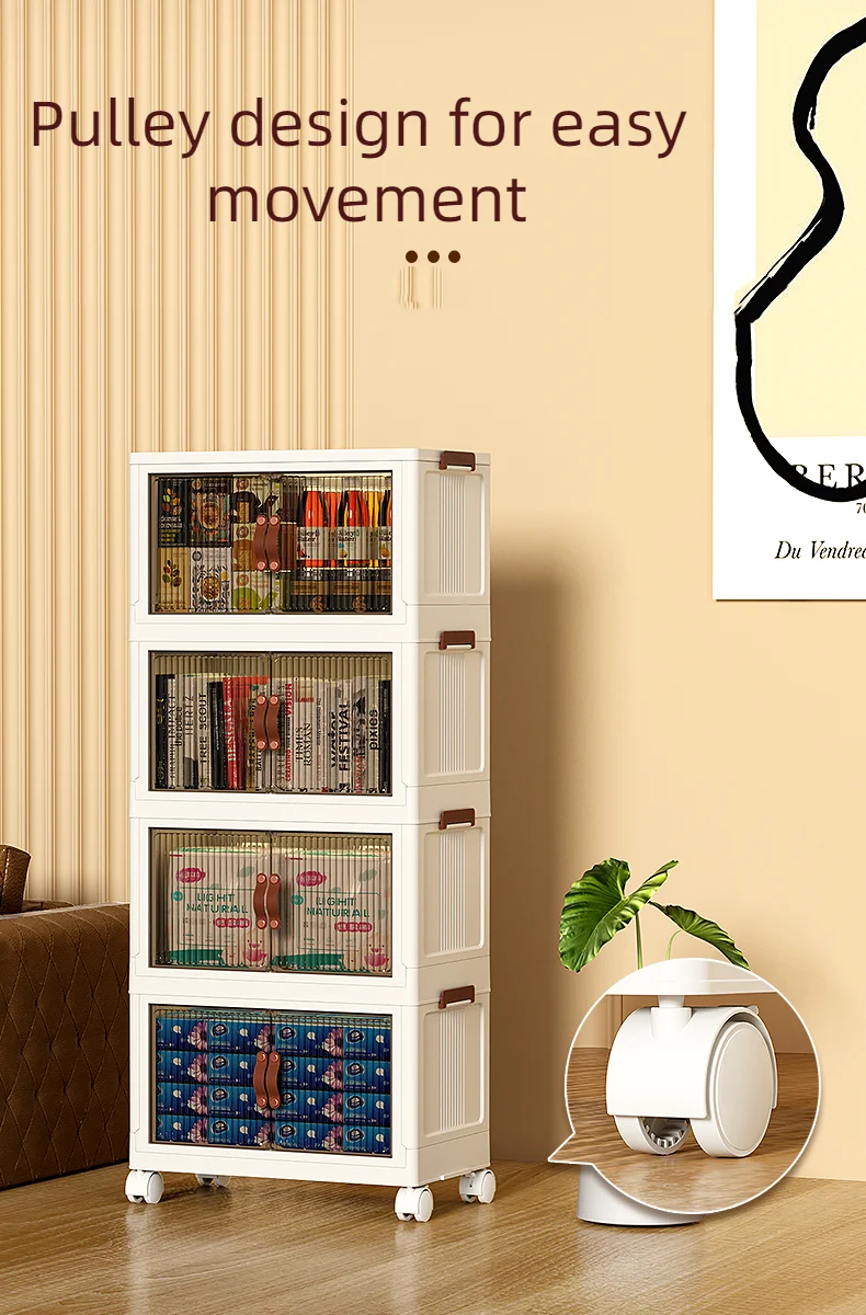 Wholesale Double Open Door Stackable Household Transparent Large ...