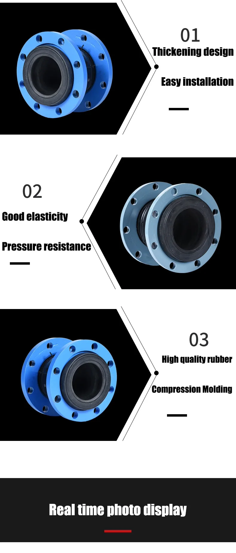 Din Pn16 Dn65 Dn80 Carbon Steel Galvanized Nr Soft Connection Shock ...