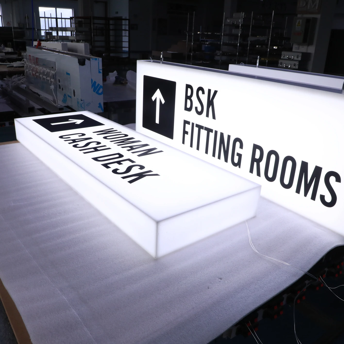 Custom Advertising Rectangle Full Luminous Light Box Weatherproof ...