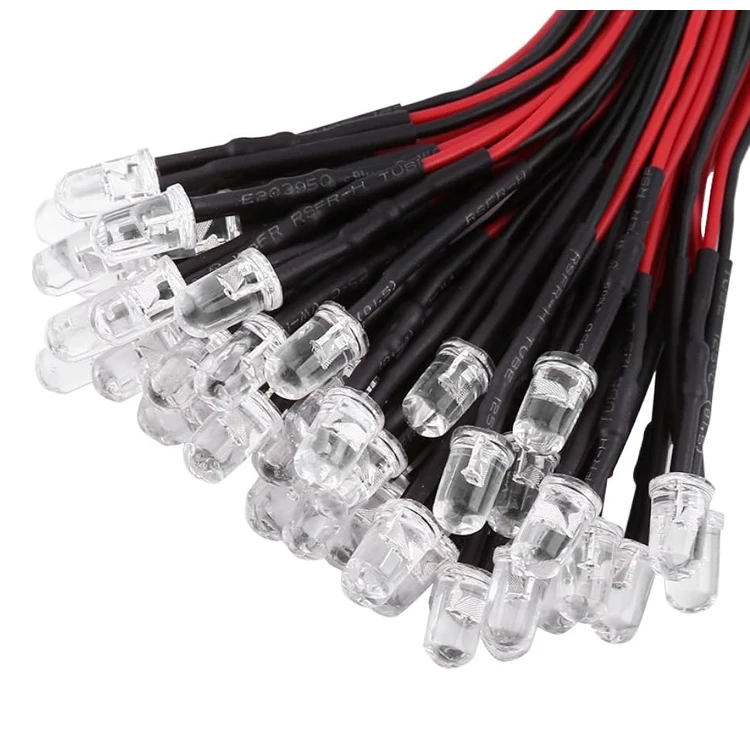 3mm 5mm Prewired LED Diodes - RGB Dual Color High Brightness