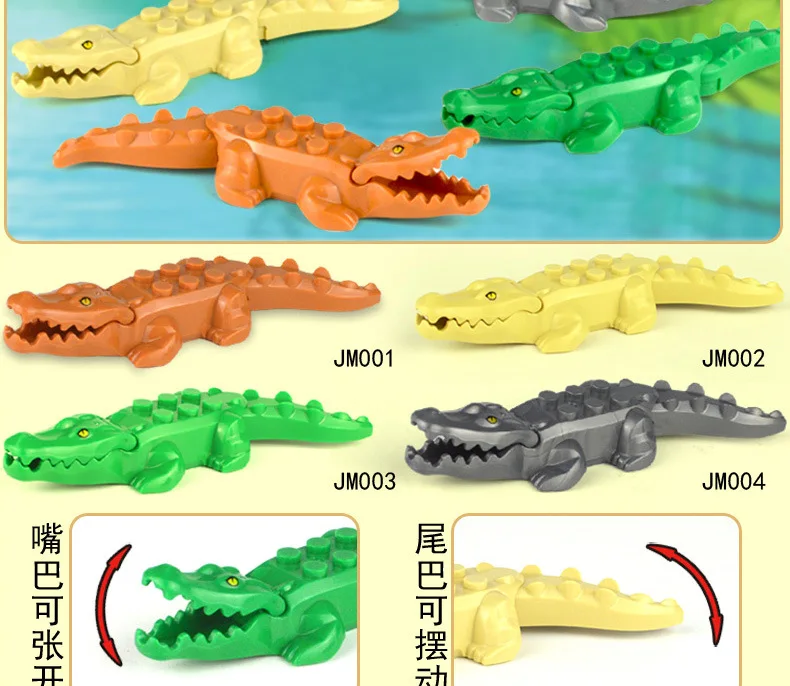 Mini Building Blocks - American Alligator & Other Wild Animals