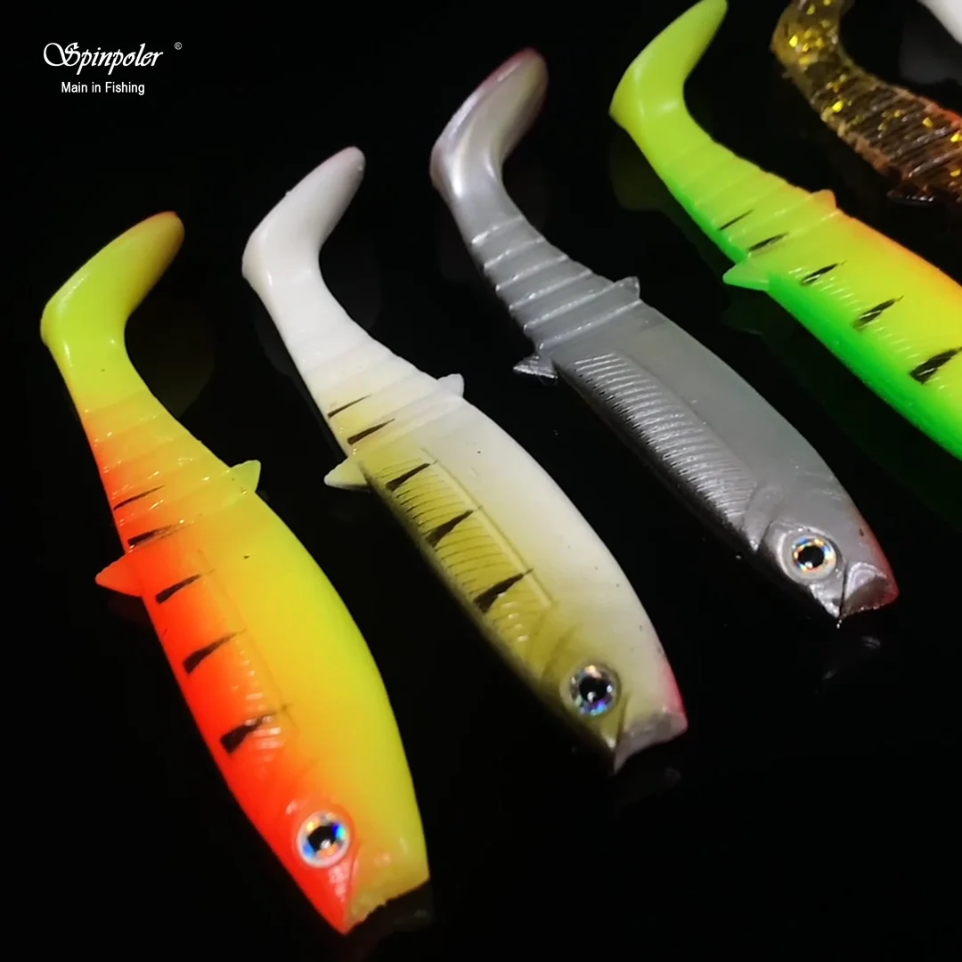 Spinpoler Artificial Fishing Lure Rubber Fish Fishing Lure Shad Soft ...