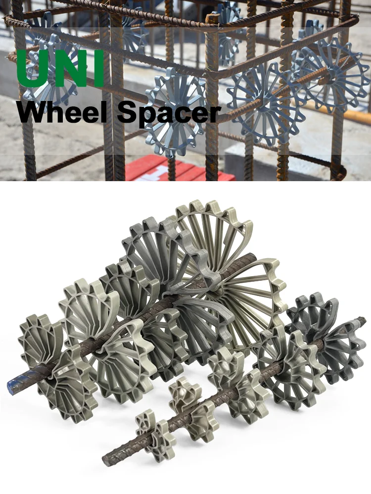 Woshun 1" - 3" PP PE Plastic Rebar Wheel Spacer Fit #1 - #6 Bars ...